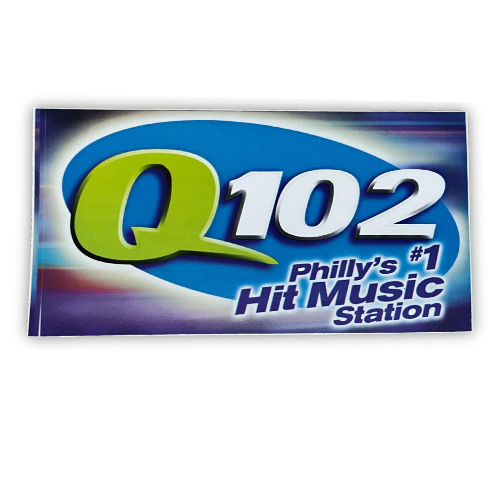 Q102 Philedelphia Radio Station Sticker – The Radio Fam