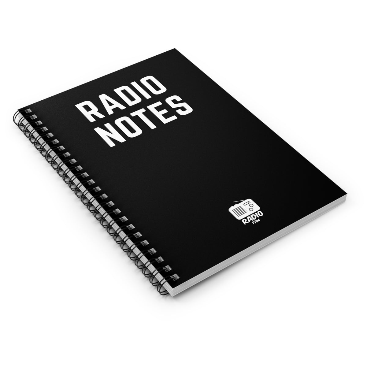 Radio Notes Spiral Notebook - Ruled – The Radio Fam