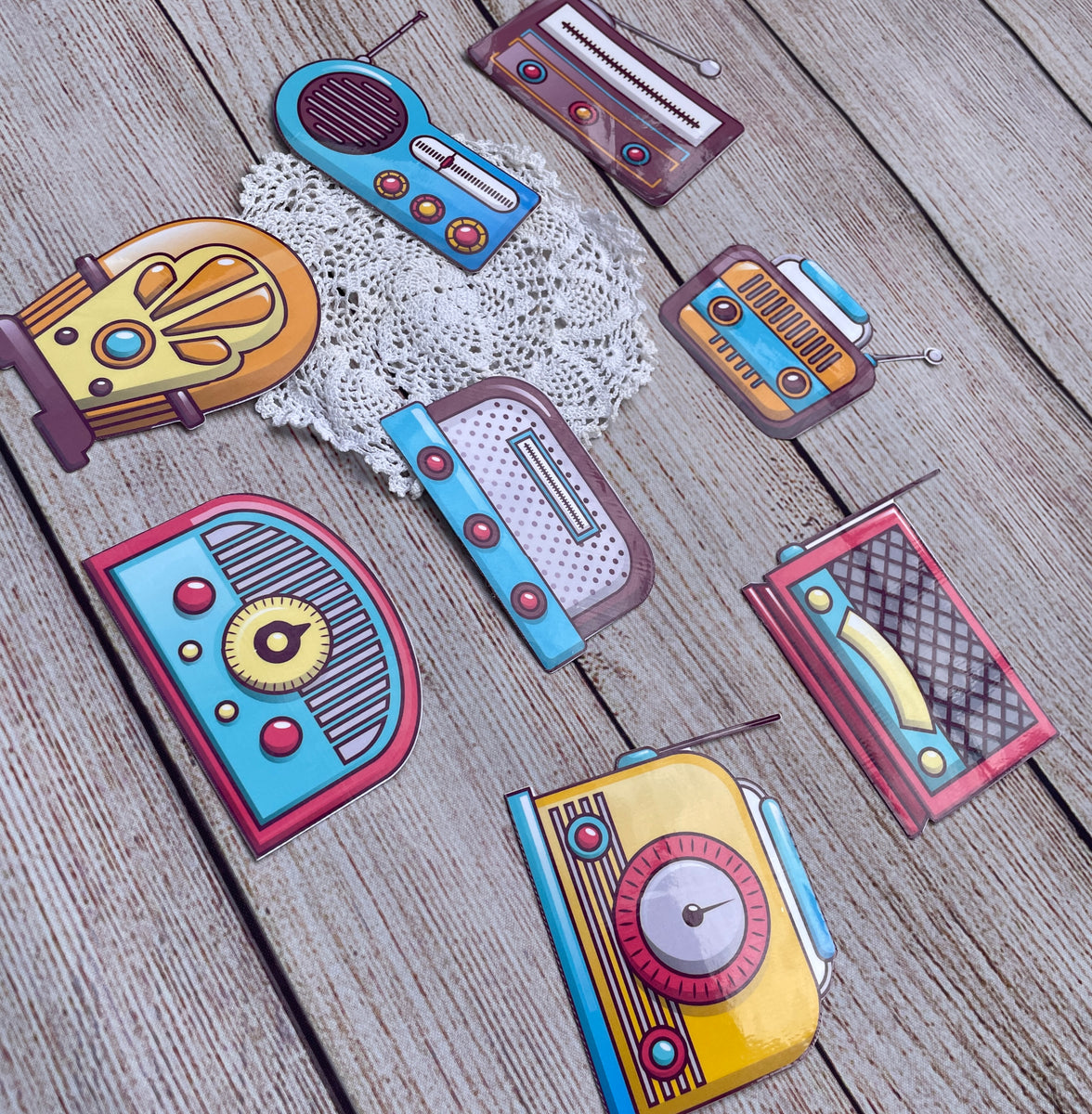 Retro Radios Sticker Pack – The Radio Fam